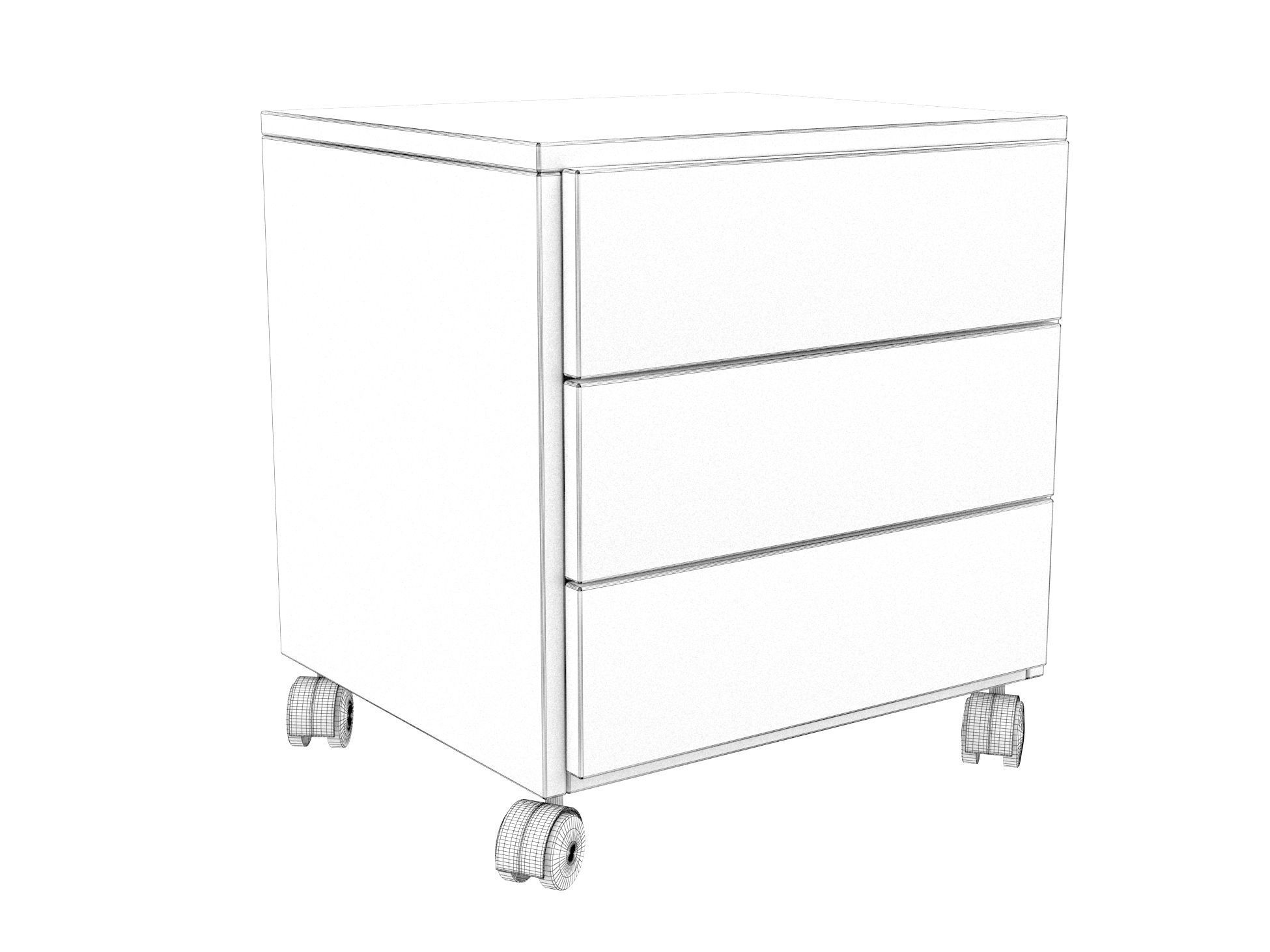 Mobile bedside table 3D model | CGTrader