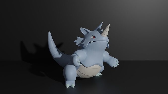 Rhydon pokemon 3D print model 3D model 3D printable | CGTrader