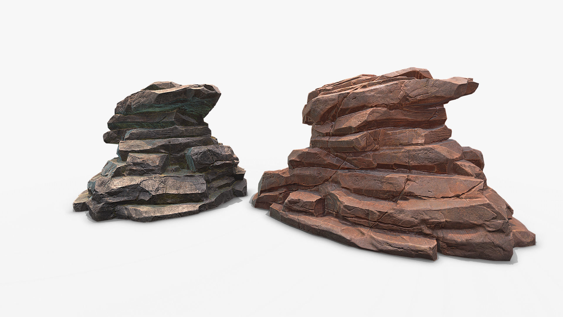 3D model Sharp Rock 3 two texture VR / AR / low-poly | CGTrader