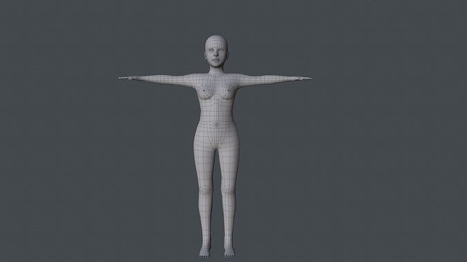 3D model Female human VR / AR / low-poly | CGTrader