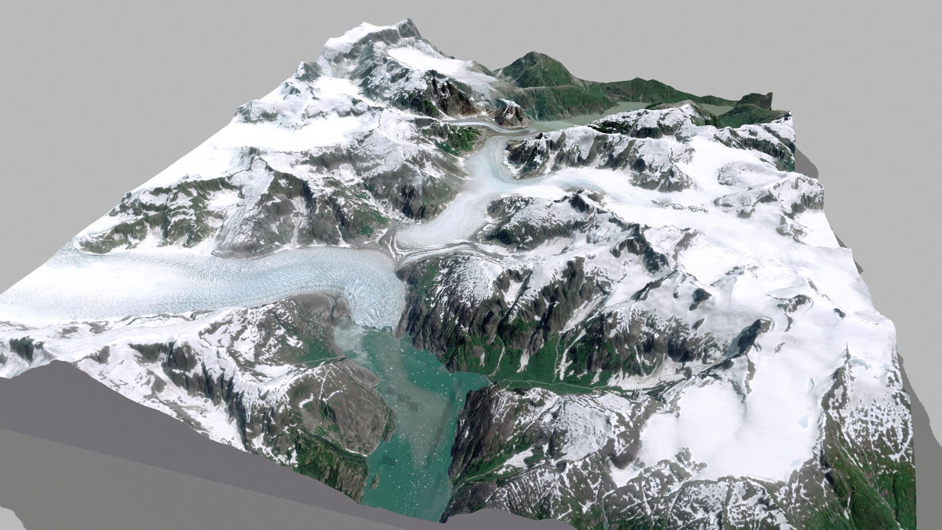 Mountain landscape Shakes glaiser 3D model | CGTrader