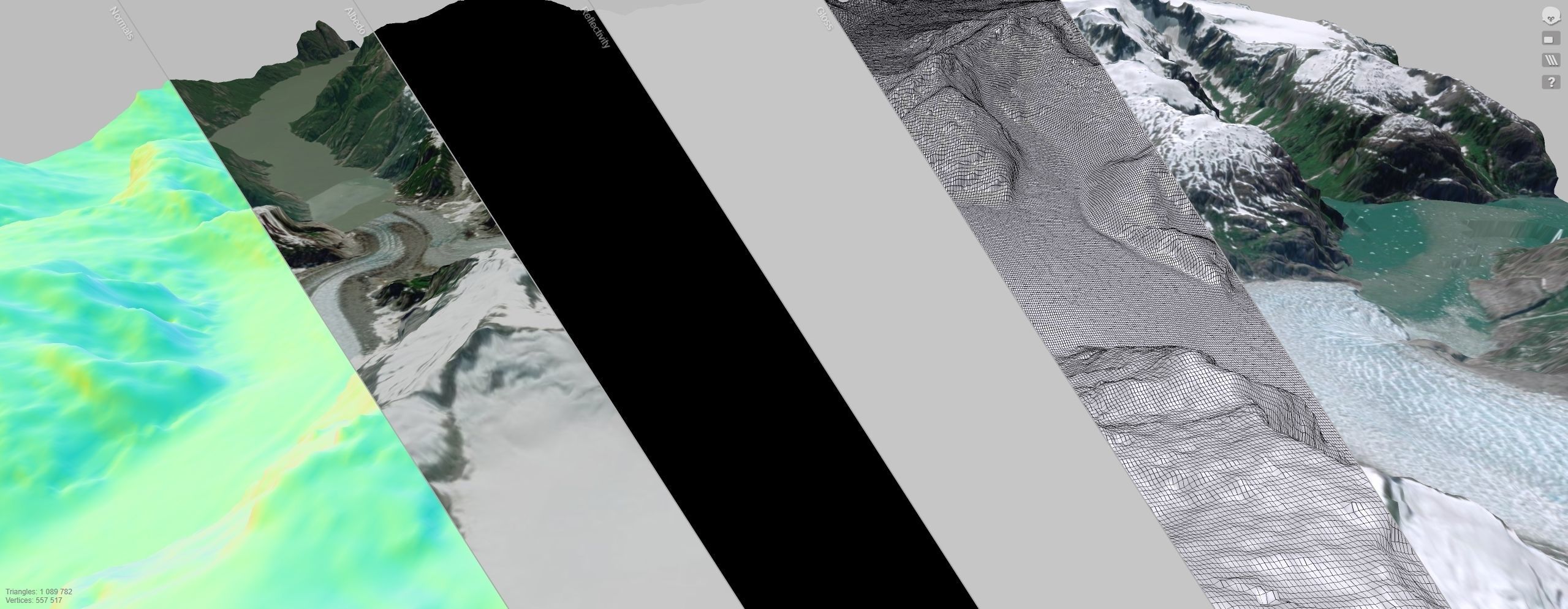 Mountain landscape Shakes glaiser 3D model | CGTrader