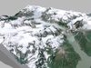 Mountain landscape Shakes glaiser 3D model | CGTrader