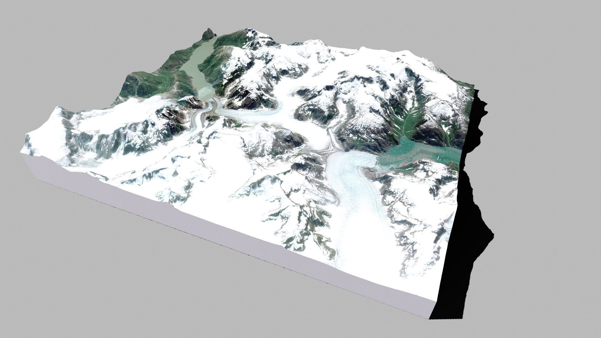 Mountain landscape Shakes glaiser 3D model | CGTrader
