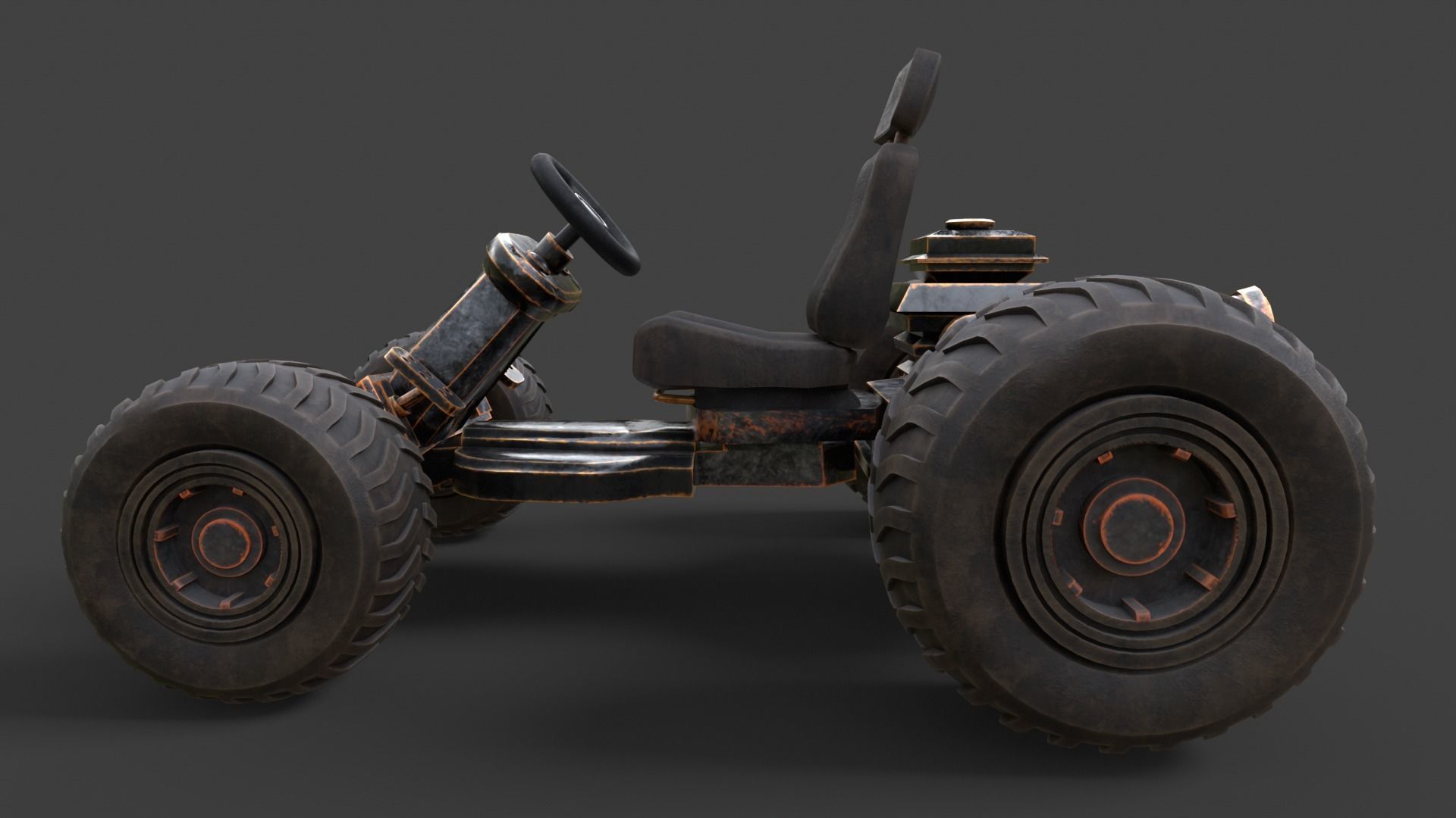 3D model Stylized kart VR / AR / low-poly | CGTrader