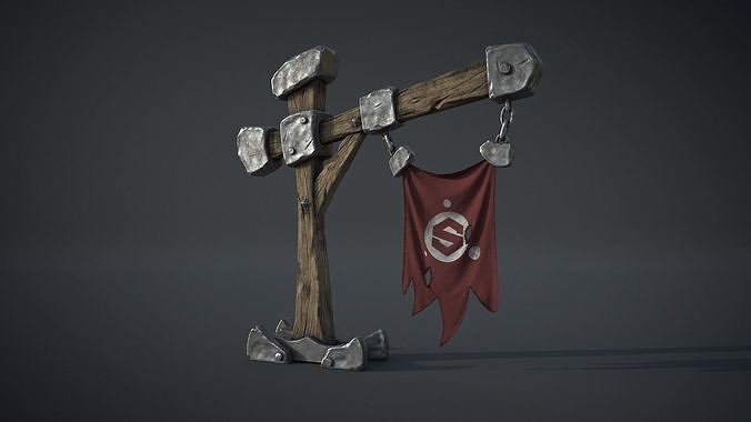 Signpost 3D model animated | CGTrader