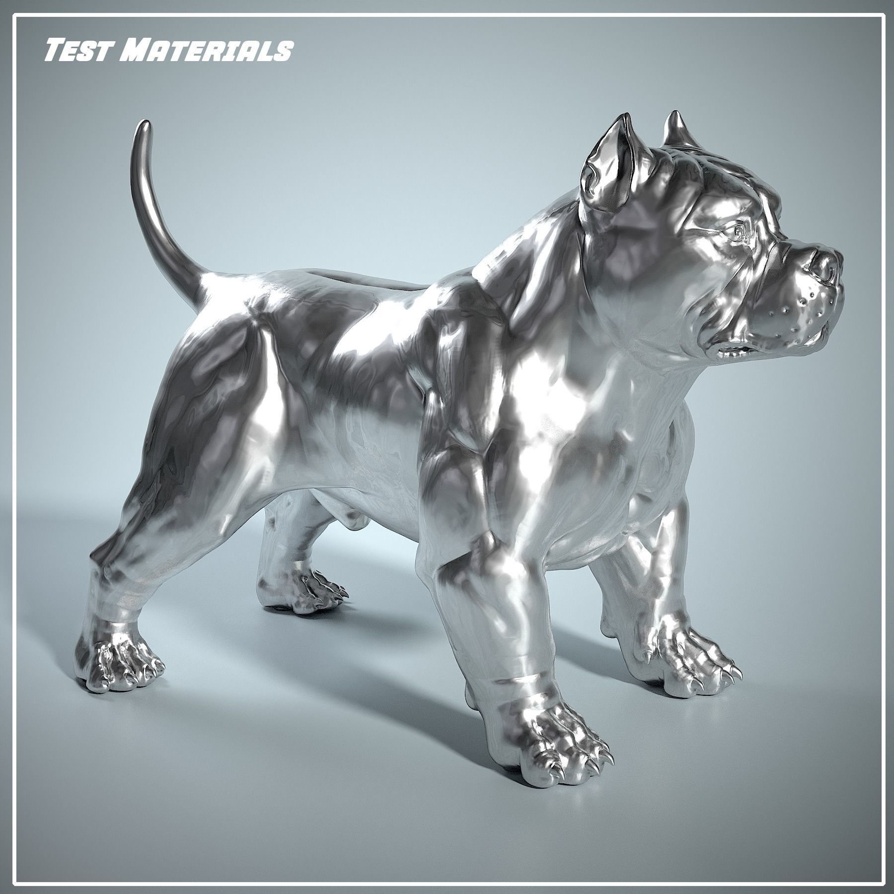 American Bully Dog 3D model 3D printable | CGTrader