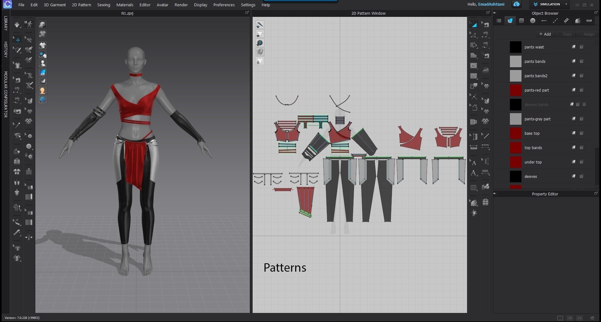 Combat Girl N1 21 Designer CLO3D ZPRJ FBX OBJ MTL 3D model 3D model ...