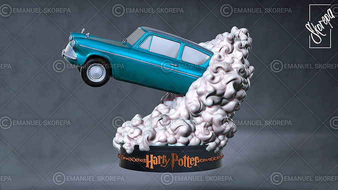 HARRY POTTER WEASLEY CAR 3D model 3D printable | CGTrader