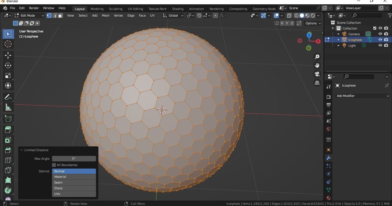 3D model 3D LOW POLY GOLF BALL VR / AR / low-poly | CGTrader