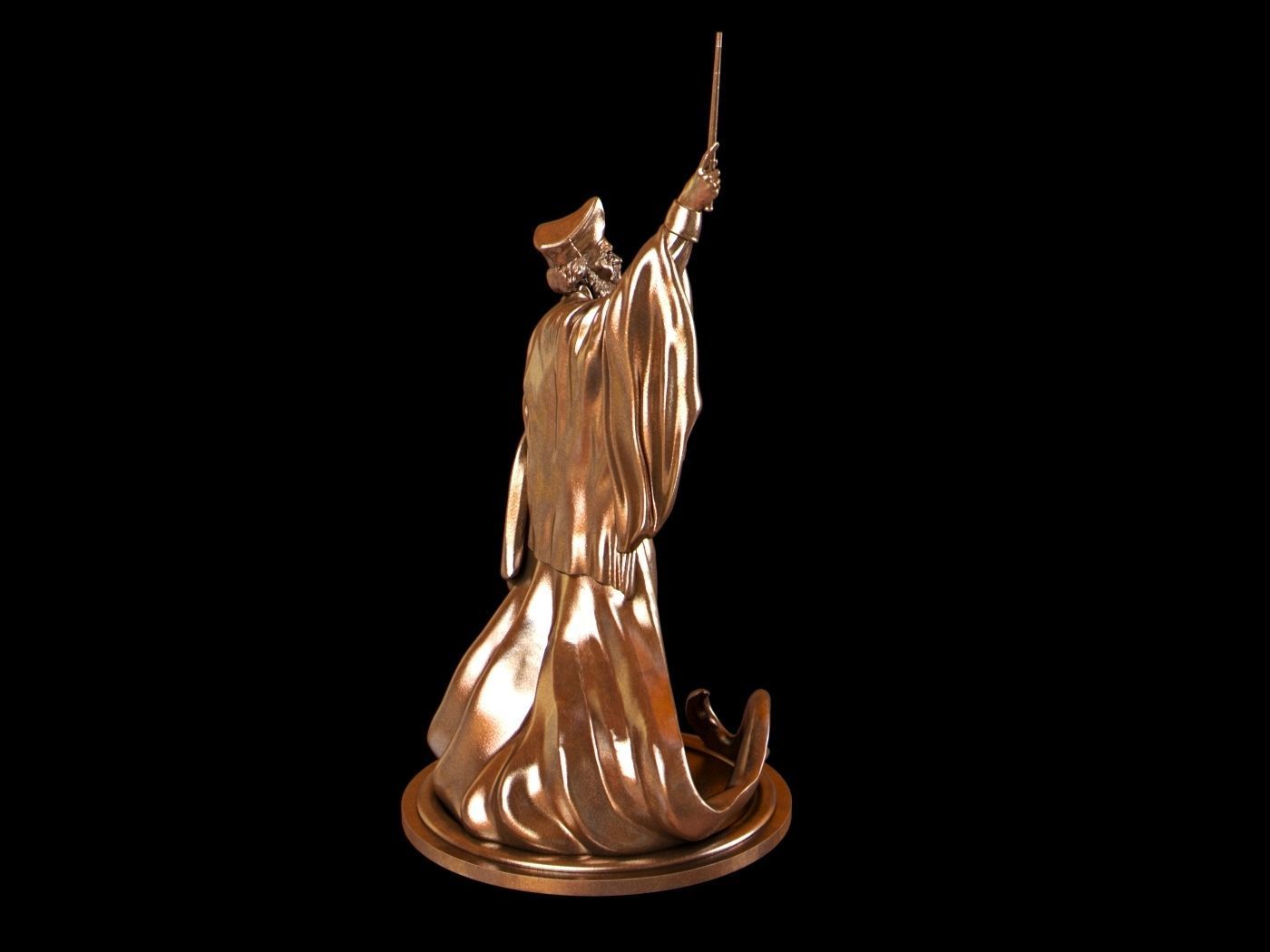 Wizard statue 3D model 3D printable | CGTrader