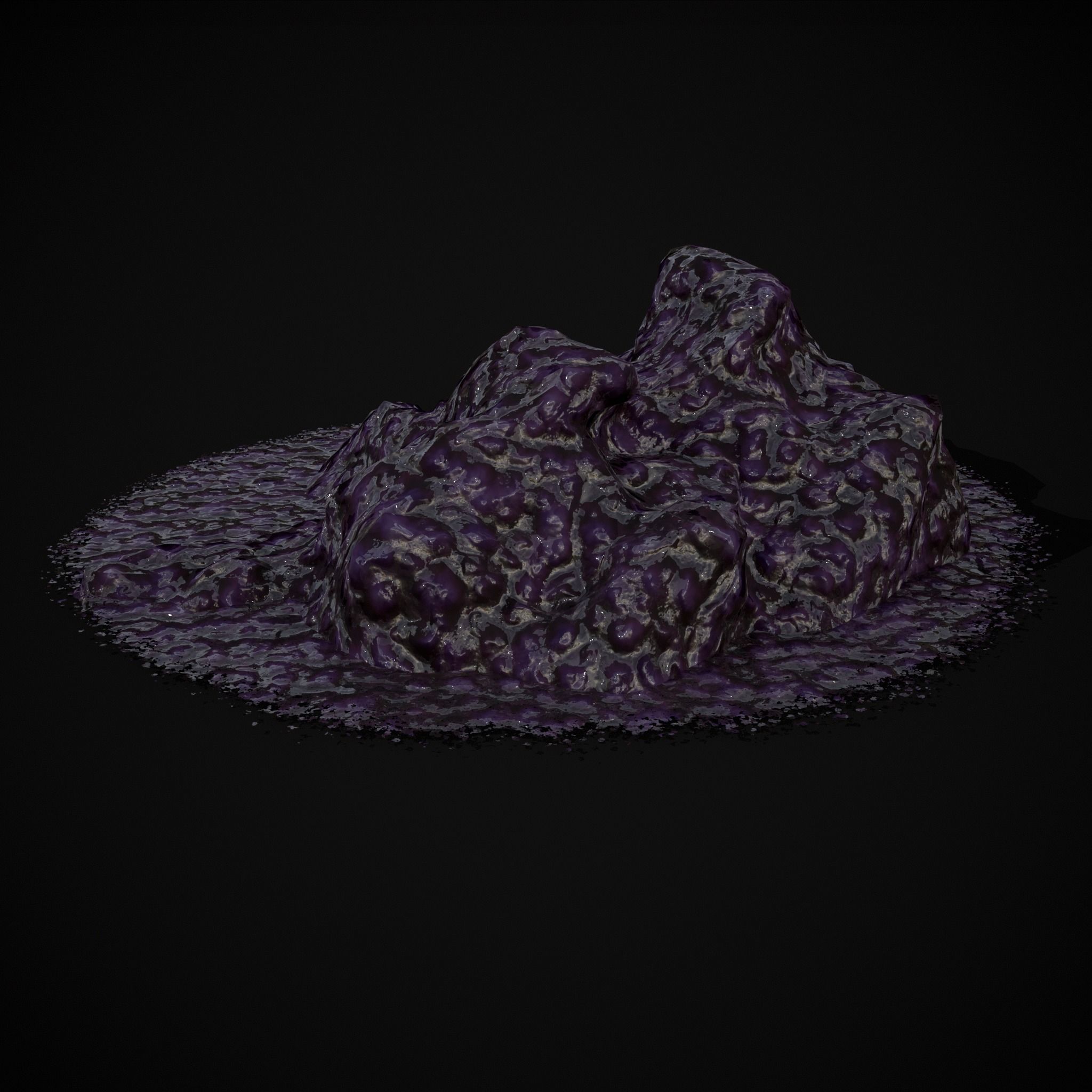 3D model Blueberry Compote Piles VR / AR / low-poly | CGTrader