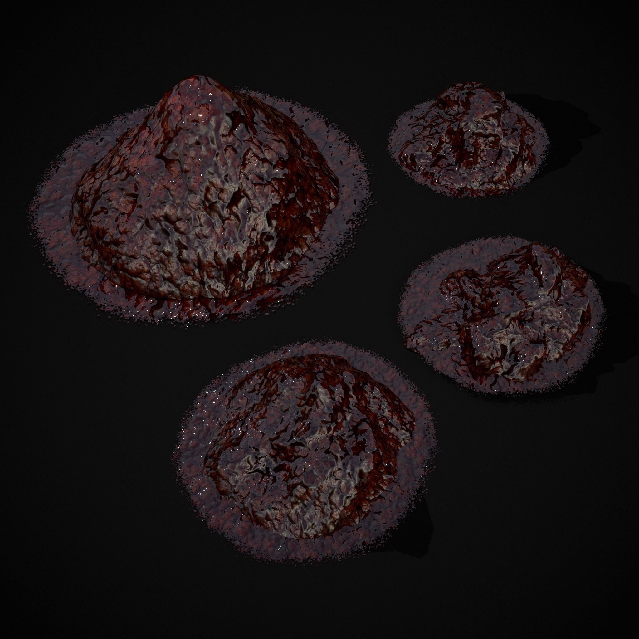 3D model Blood and Guts Piles VR / AR / low-poly | CGTrader