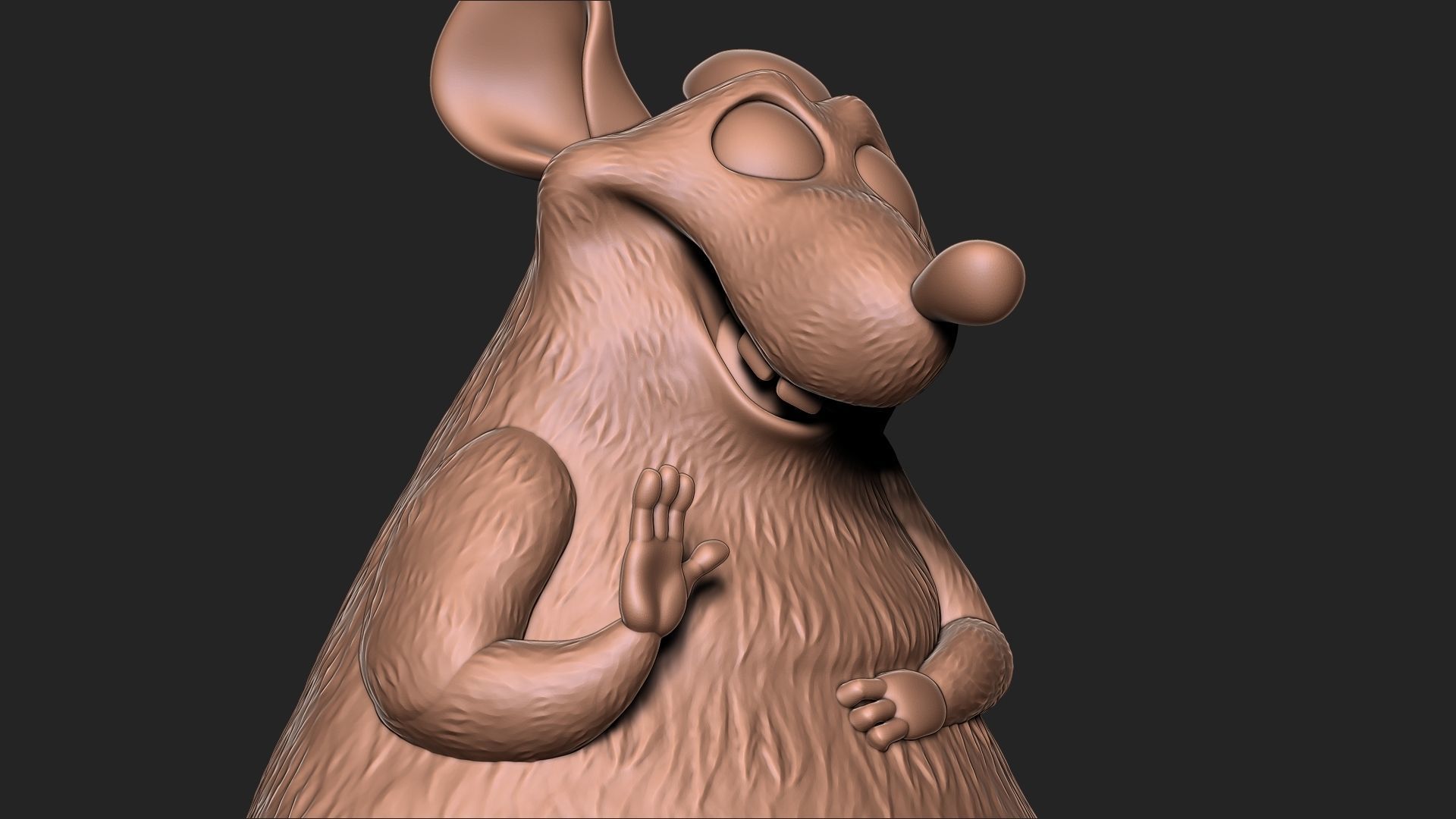 ratatouille rat 3D model 3D printable | CGTrader