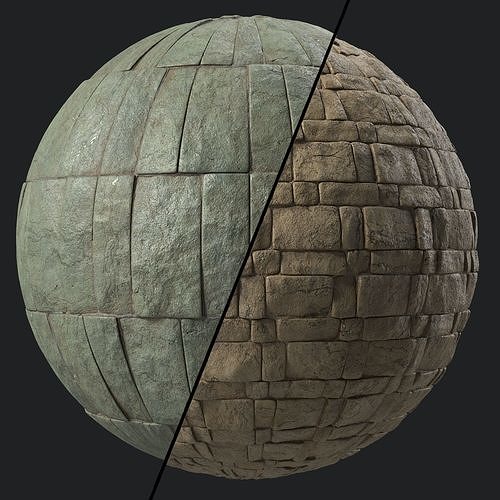 Texture Stone Wall Materials 42- Stone walls Sbsar Pbr 4k Seamless VR ...
