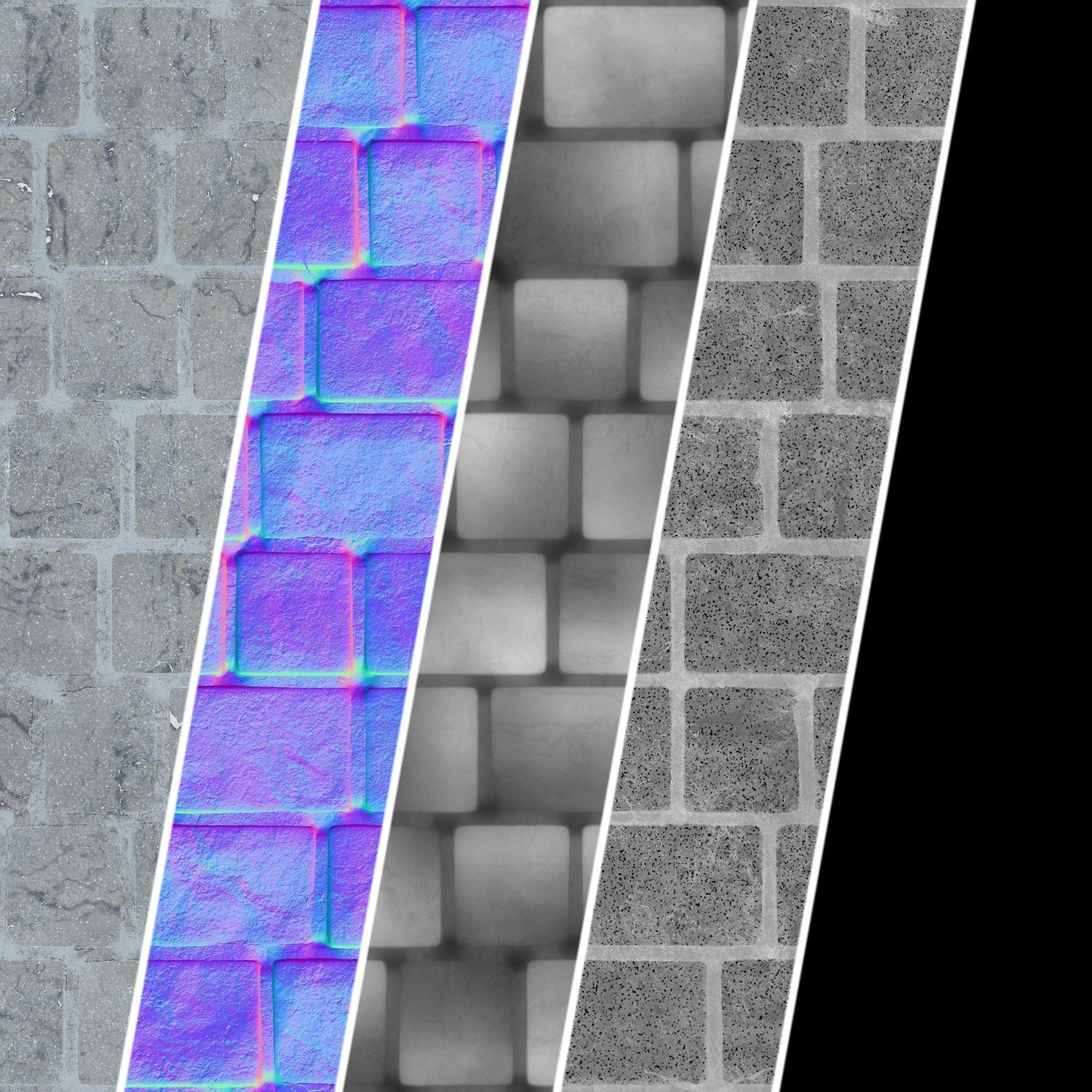 Texture Stone Wall Materials 43- Stone walls Sbsar Pbr 4k Seamless VR ...