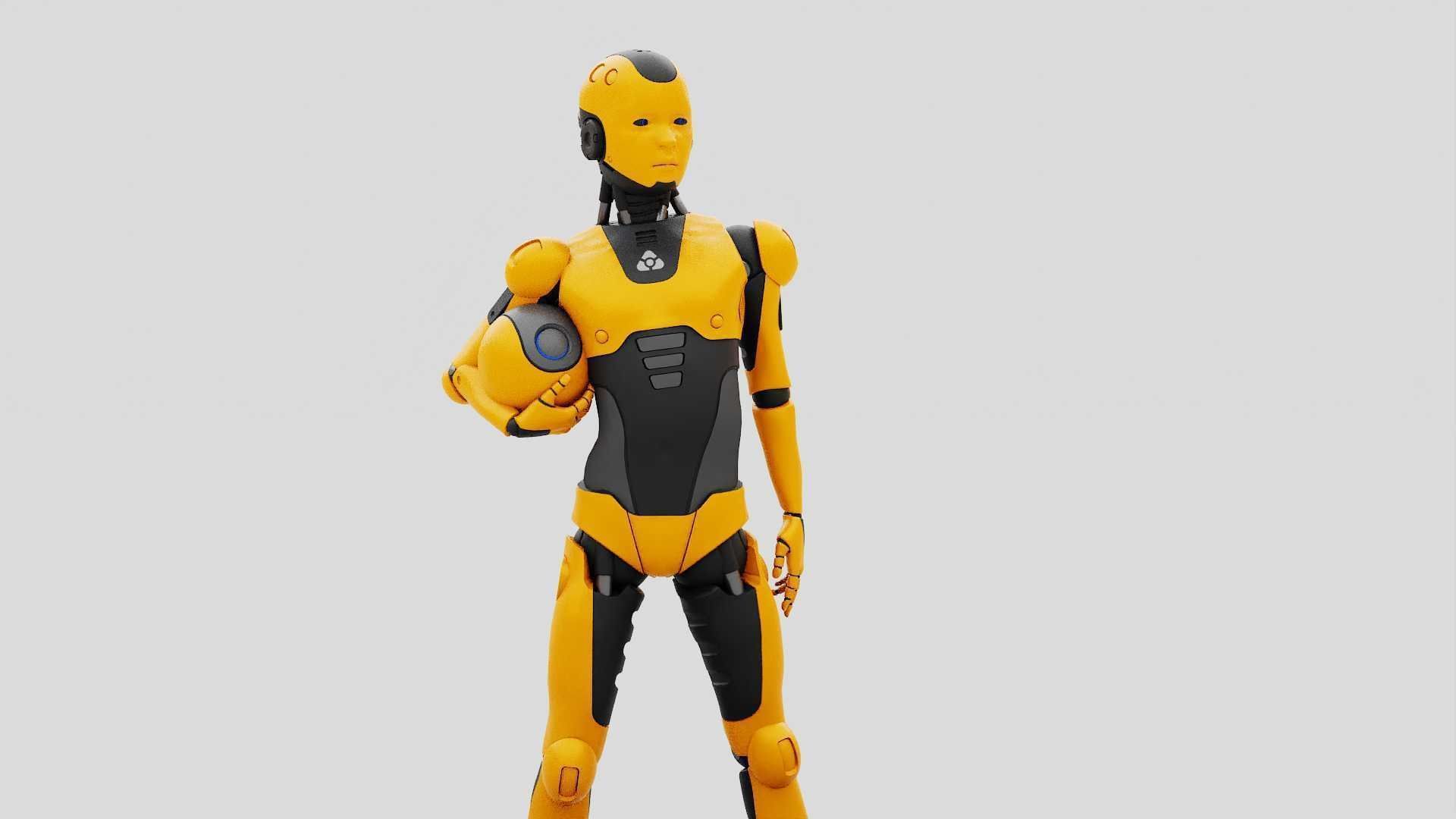 CHILD BOT RIGGED 3D model rigged | CGTrader