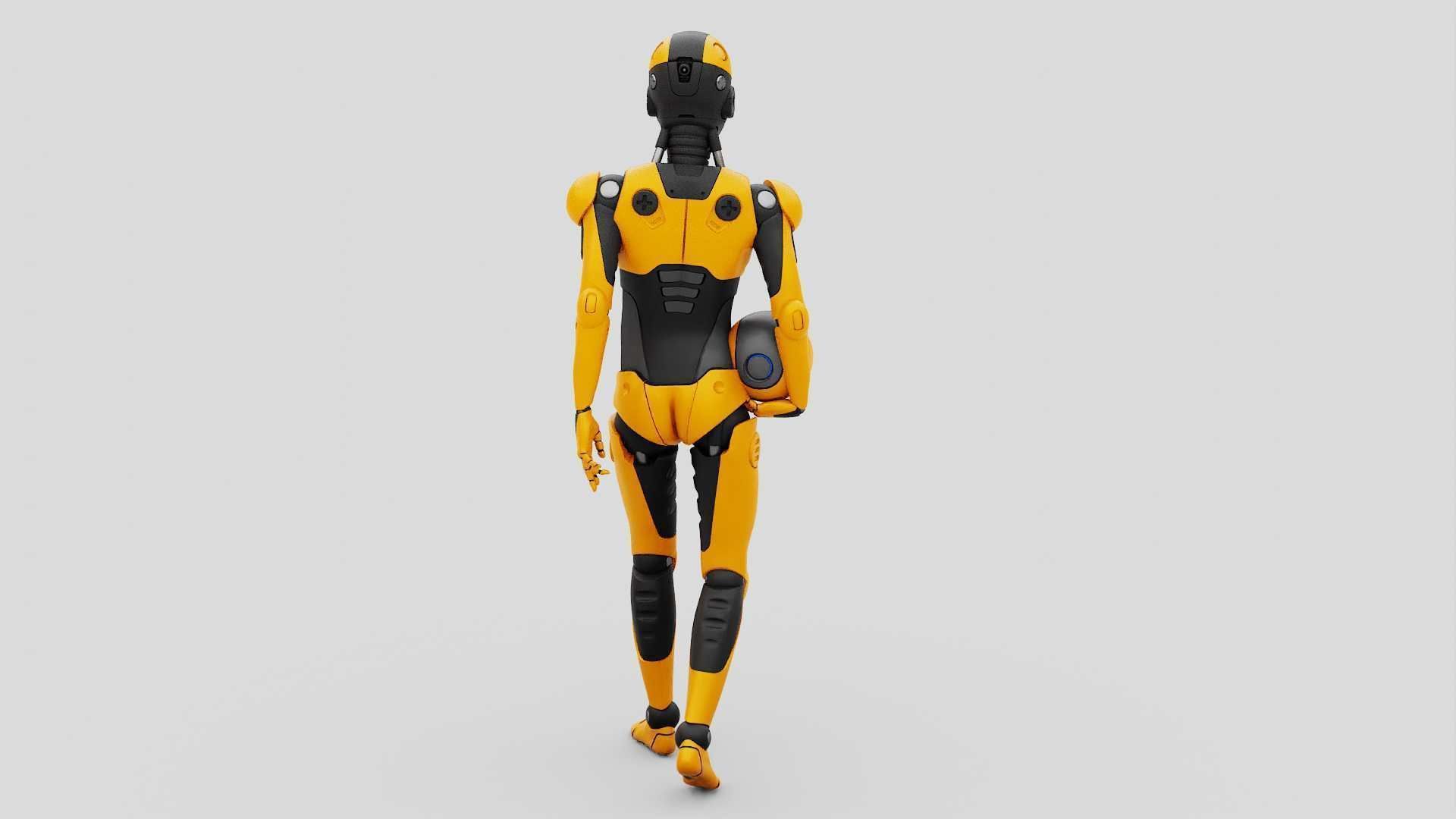 CHILD BOT RIGGED 3D model rigged | CGTrader