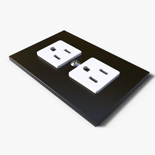 Power Socket 3D model | CGTrader