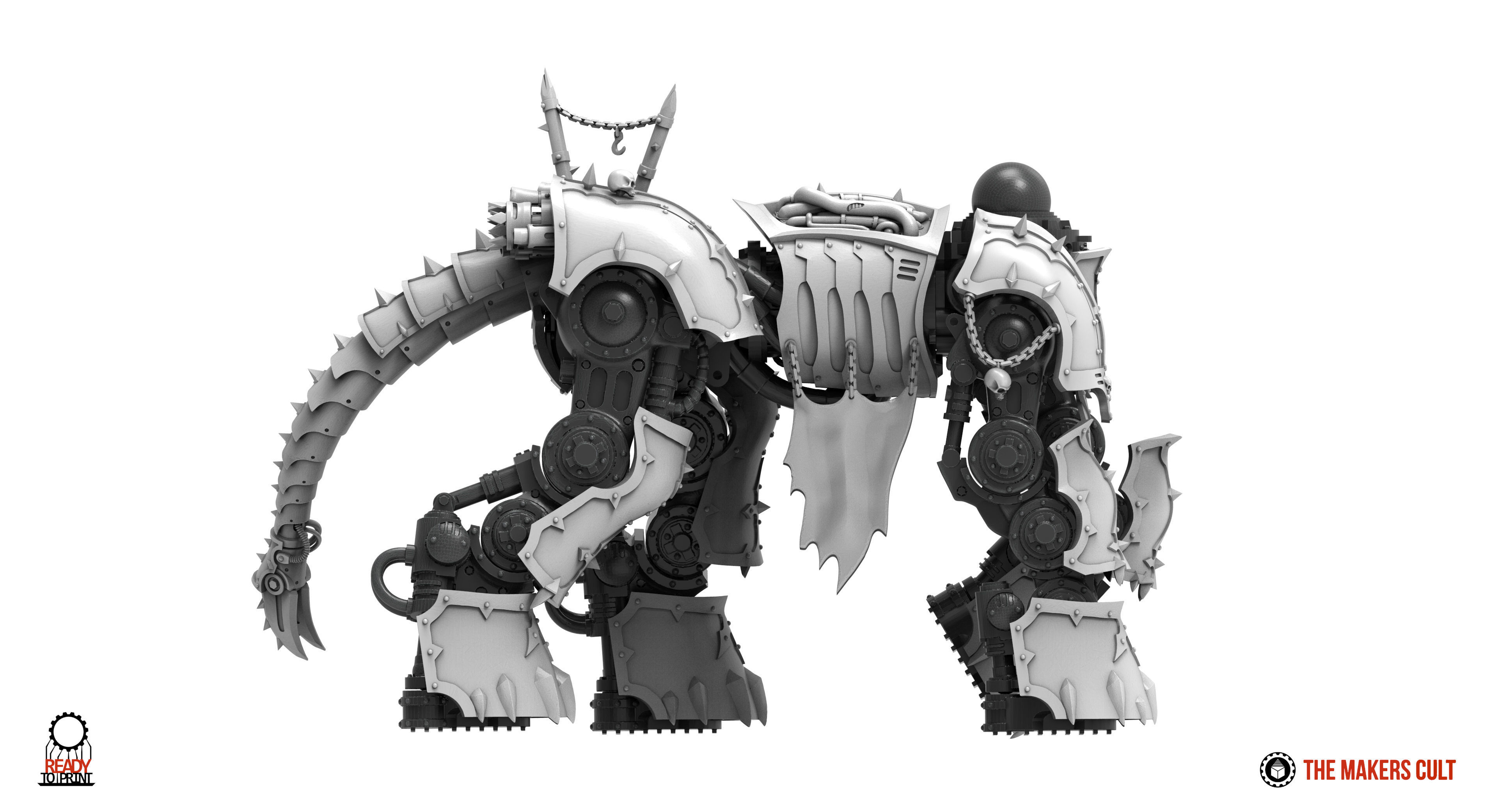 Centaur knight conversion kit - Chaos armour pack only 3D model 3D ...