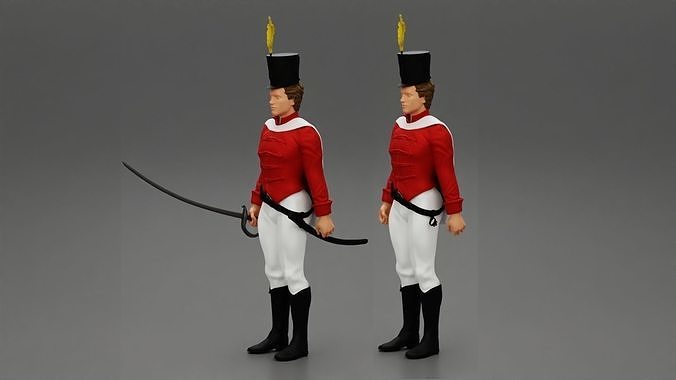 nutcracker man with and without sword 3D model 3D printable | CGTrader