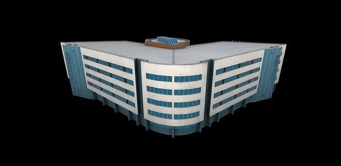 3D model 3D Building Low Poly VR / AR / low-poly | CGTrader
