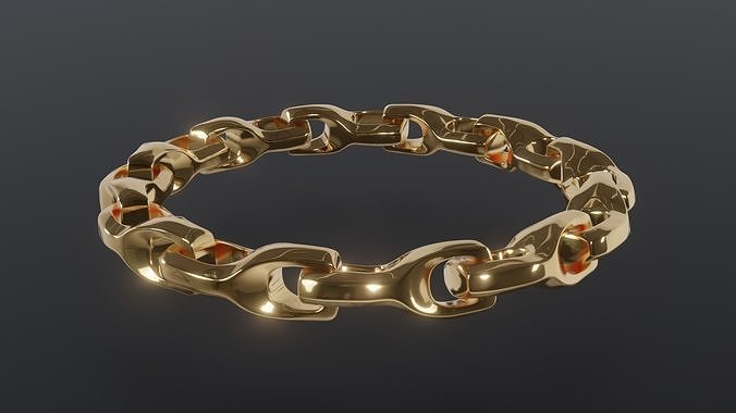 3D model Gold Chain VR / AR / low-poly | CGTrader