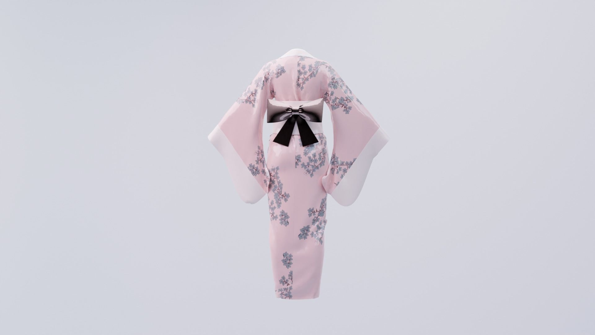 Kimono Yukata traditional cloth 3D model | CGTrader