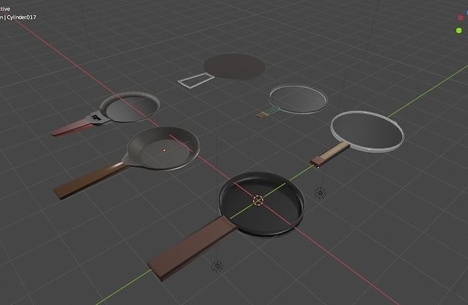 3D model Frying Pans VR / AR / low-poly | CGTrader