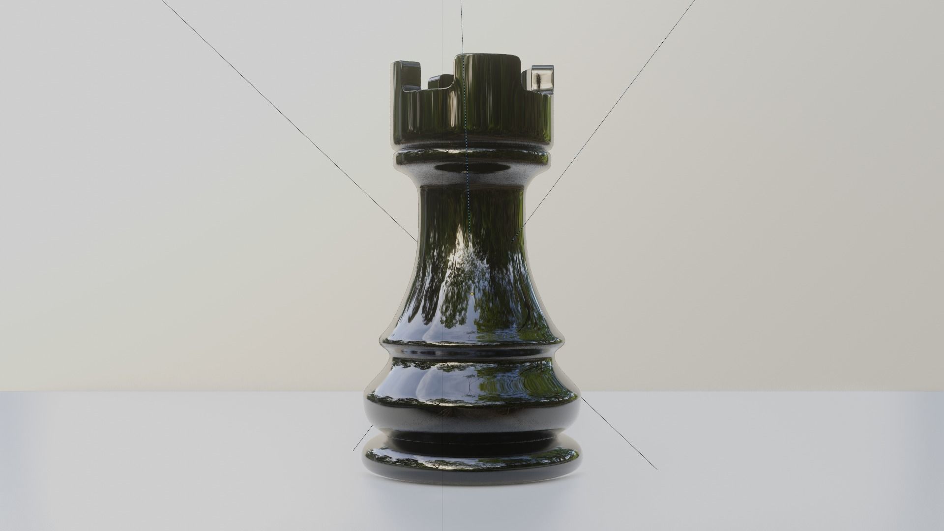 3D model Rook Black - made in Blender VR / AR / low-poly | CGTrader