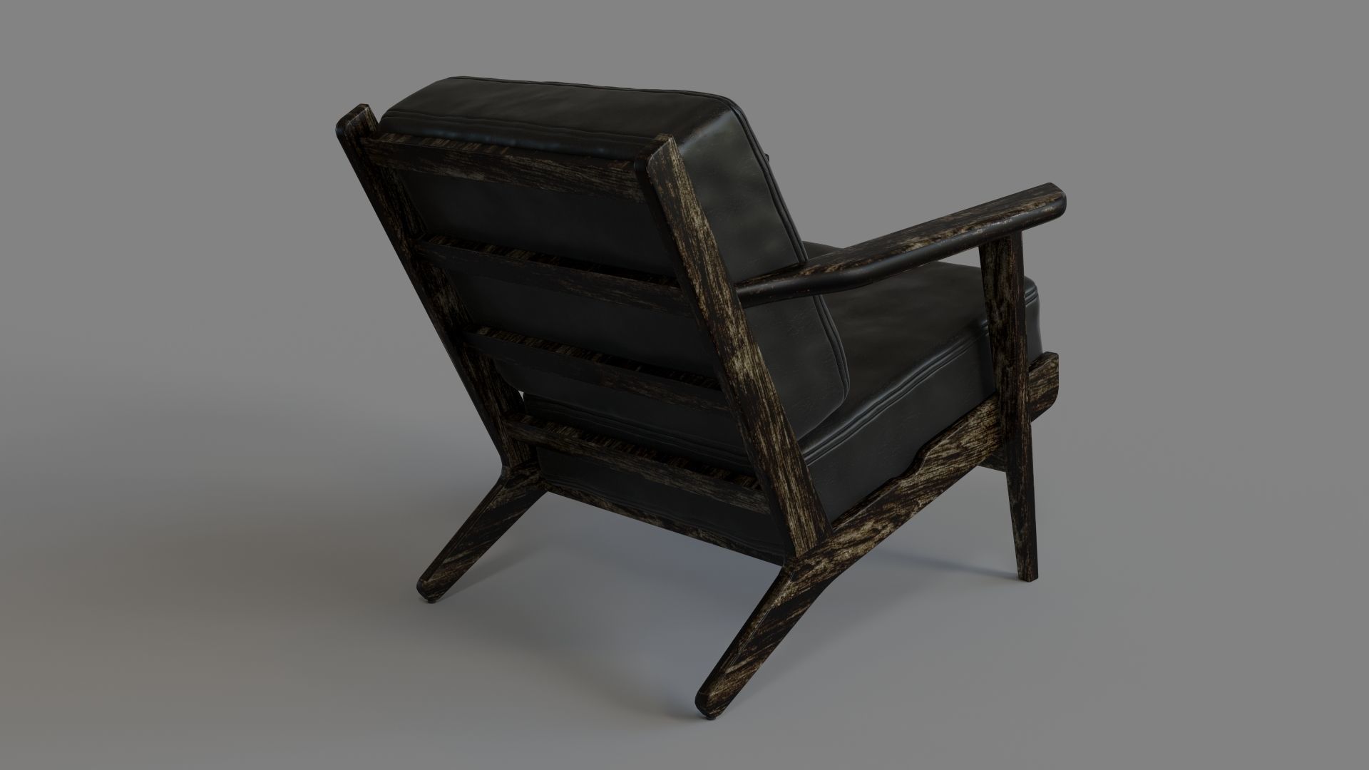Irondale Brooks Lounge Chair Ebony 3D model | CGTrader