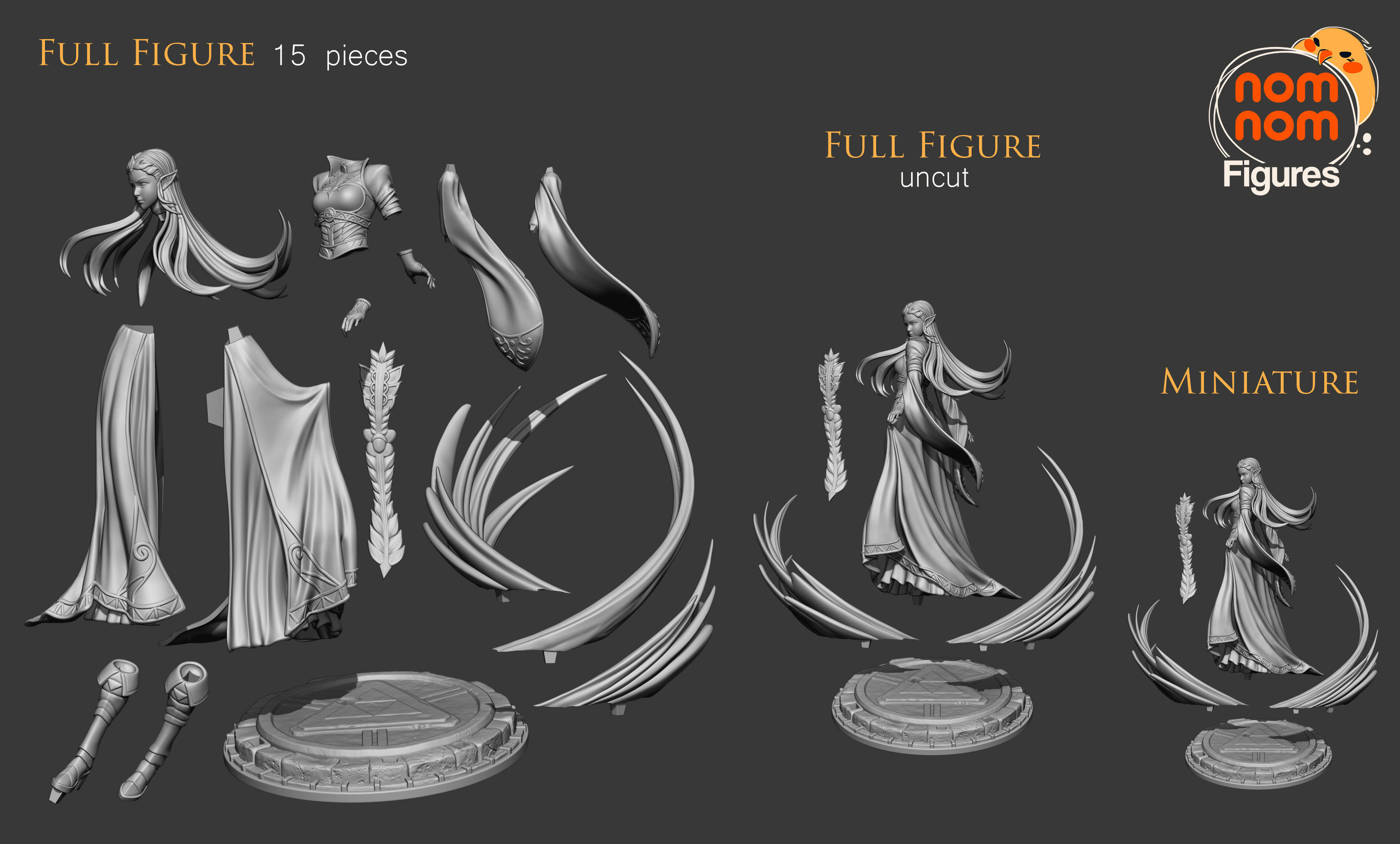 Princess Zelda from Breath of the Wild 3D model 3D printable | CGTrader