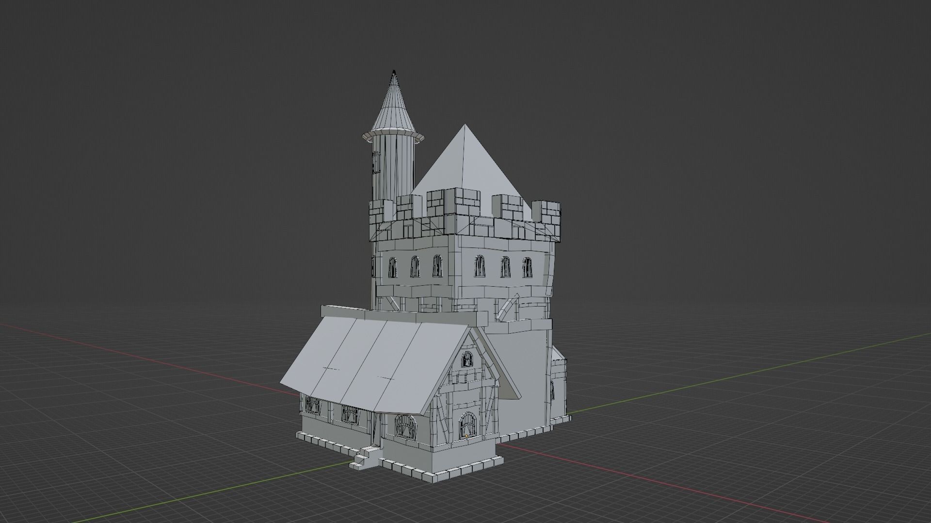 Medieval Houses - Mid Poly 3D model | CGTrader