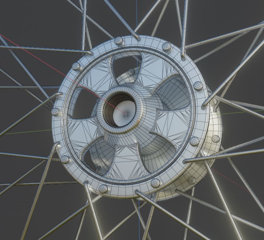 Wheelchair Wheel with Procedural PBR Material Setup 3D model | CGTrader