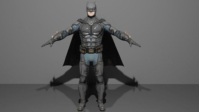 Batman in knight costume 3D model rigged | CGTrader
