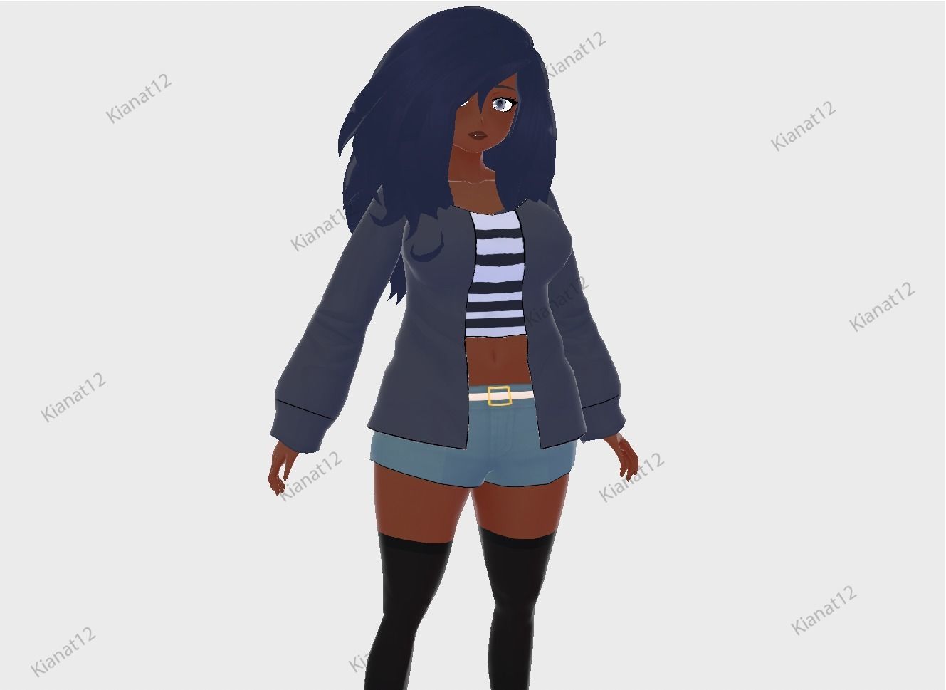 3D model 3d female anime style model VR / AR / low-poly | CGTrader