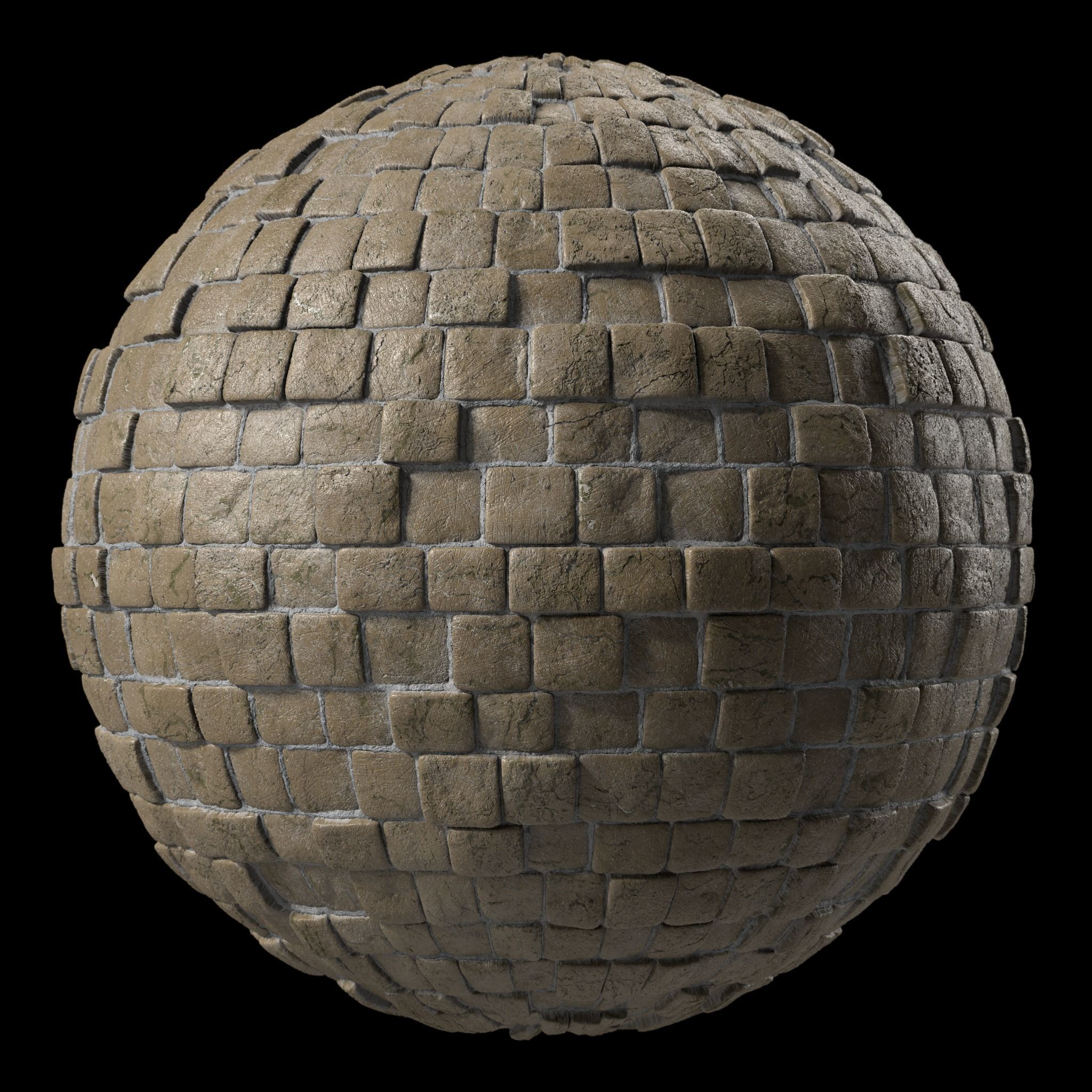 Texture Stone Wall Materials 47- Stone By Moss Sbsar Pbr 4k Seamless VR ...
