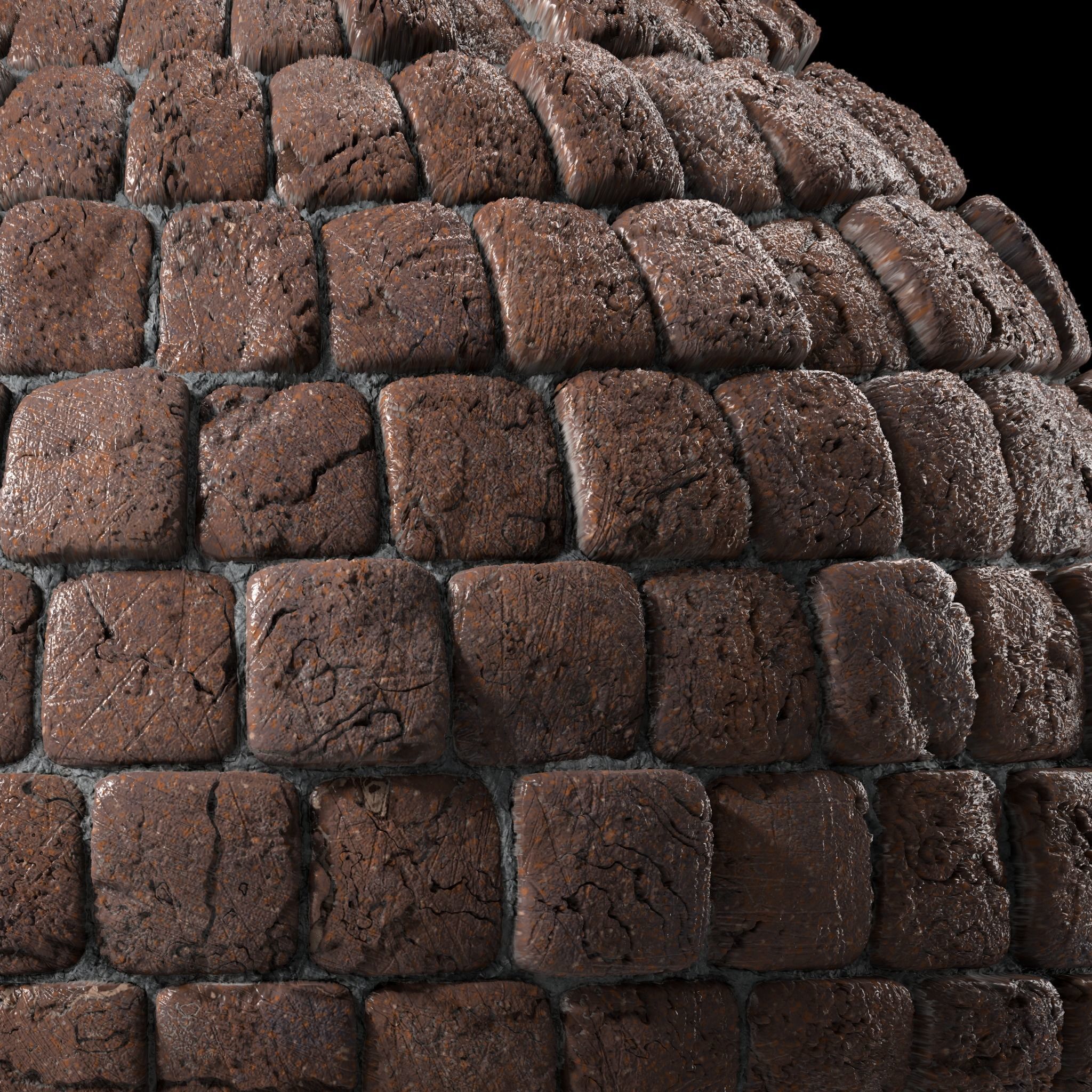 Texture Stone Wall Materials 47- Stone By Moss Sbsar Pbr 4k Seamless VR ...