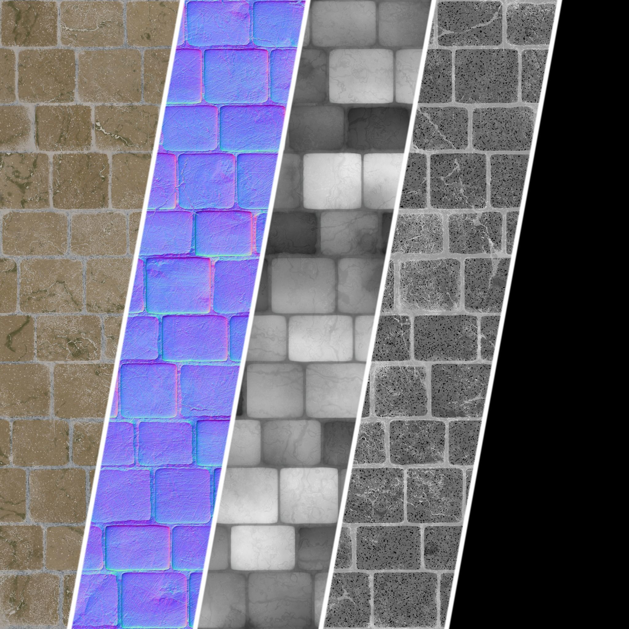 Texture Stone Wall Materials 47- Stone By Moss Sbsar Pbr 4k Seamless VR ...