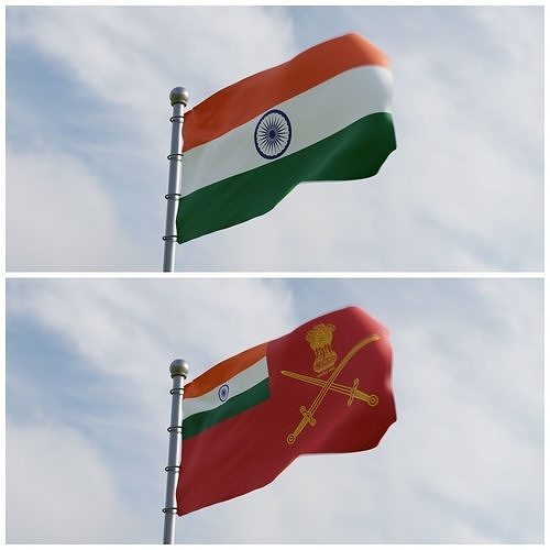 Animated India Flags 3D model animated | CGTrader