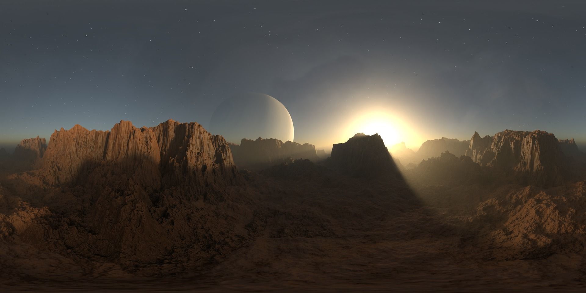 3D model Alien Planet Landscape HDRI VR / AR / low-poly | CGTrader