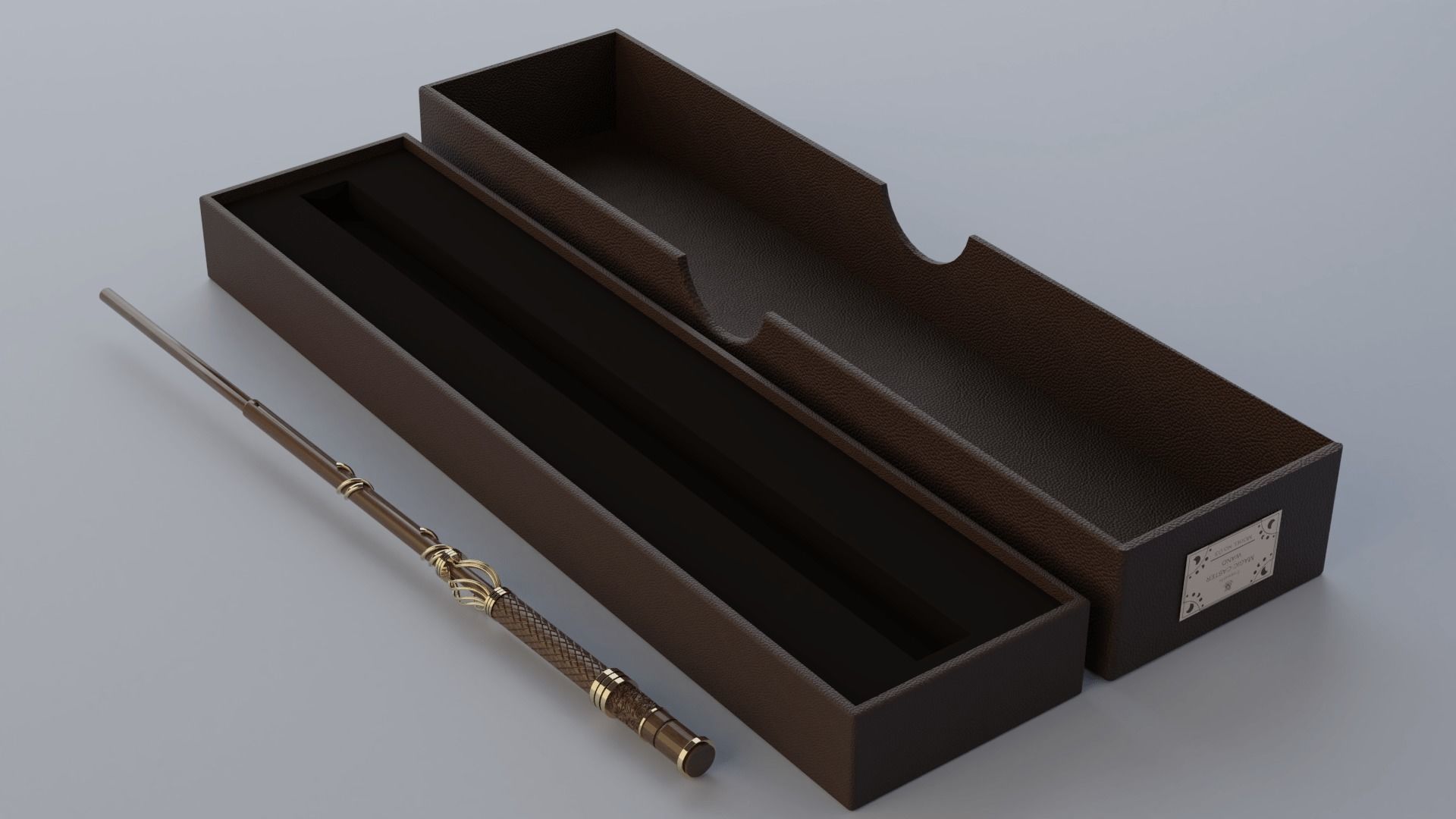 Magic wand 3D model with box 3D model | CGTrader