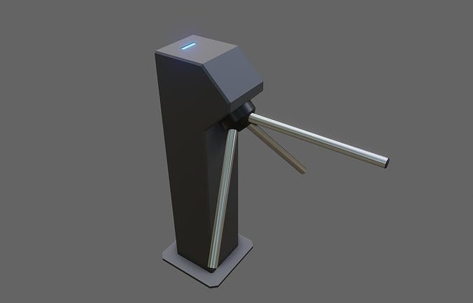3D model Ticket Gate Access Control - Catraca de Acesso VR / AR / low ...