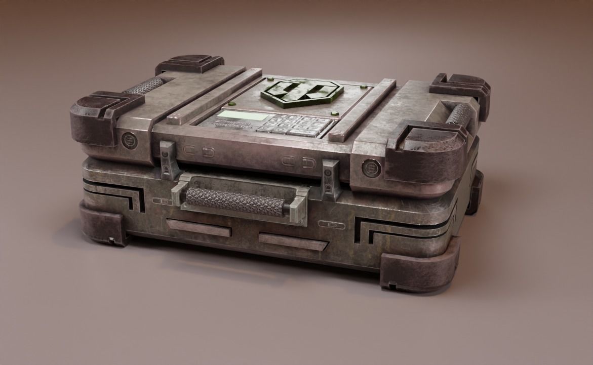 3D model Box with weapons WOT VR / AR / low-poly | CGTrader
