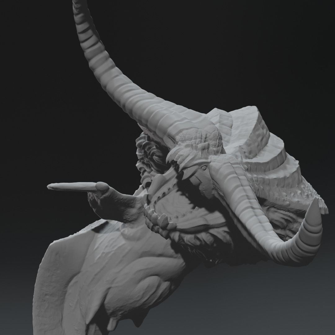 Ceadeus Monster Hunter Elder Dragon 3d print model 3D model 3D ...