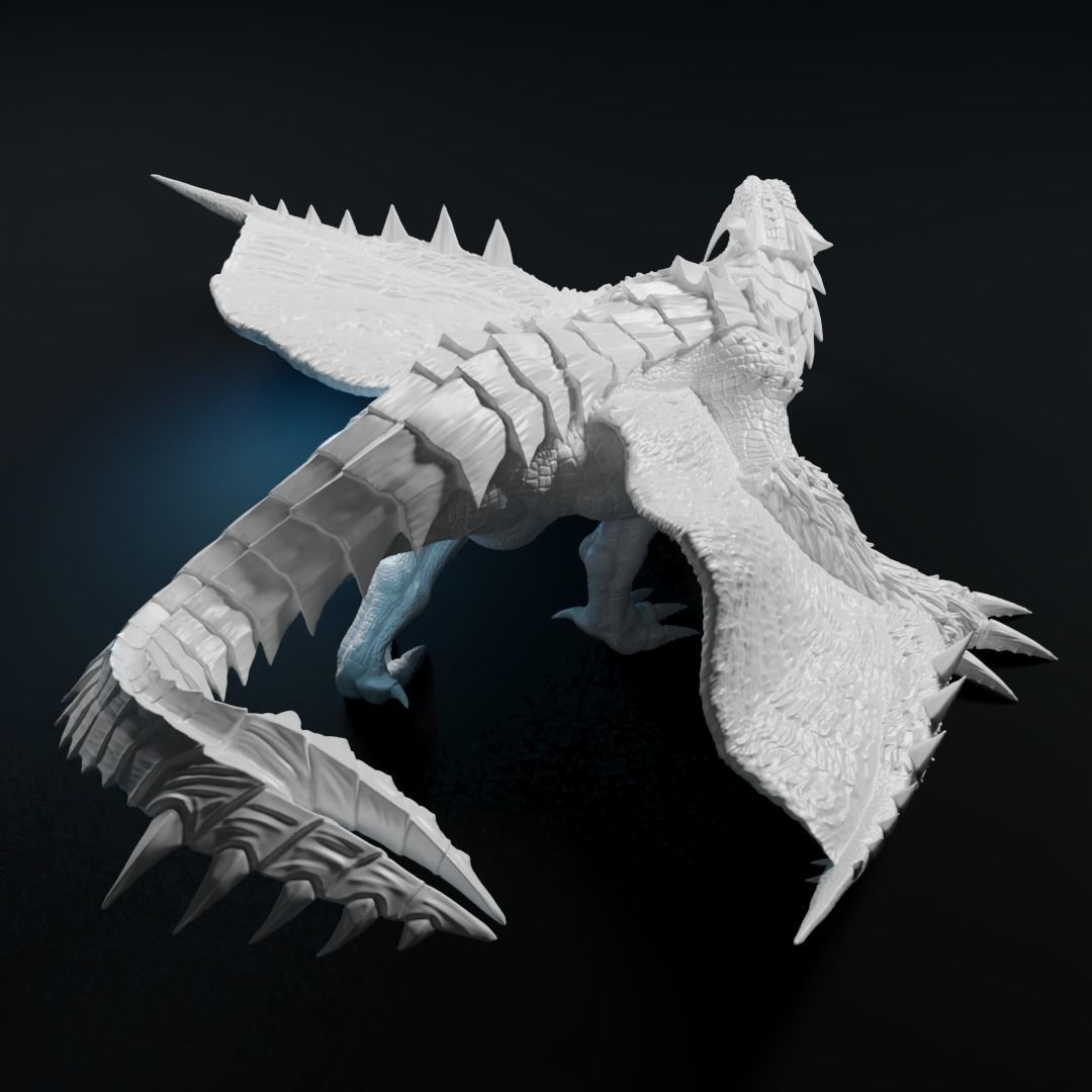 Barioth Monster Hunter 3d print model 3D model 3D printable | CGTrader