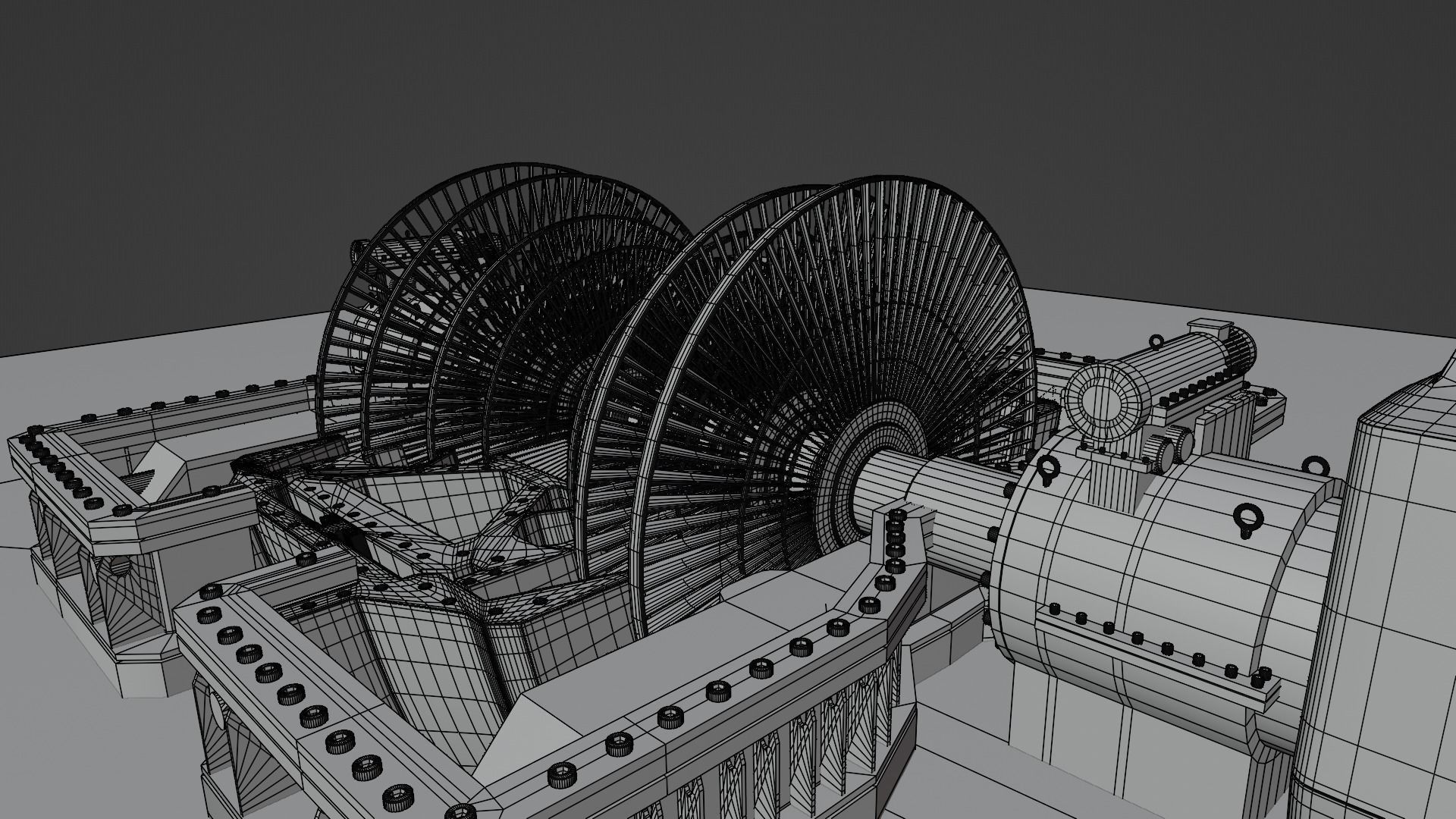 Steam Turbine Generator - Full Detailed 3D model | CGTrader