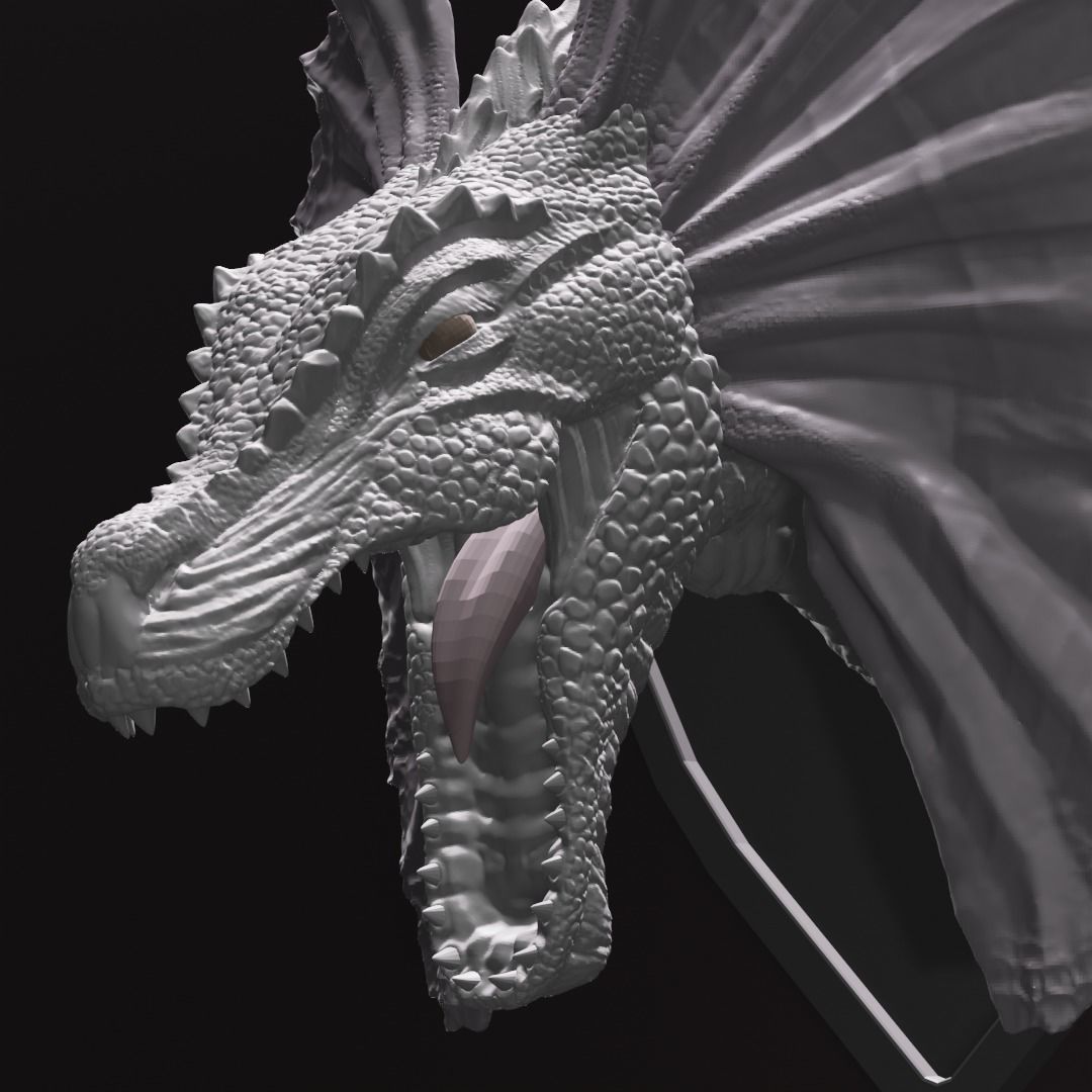 Great Jaggi Wall Mount Bust 3d Print Model 3D model 3D printable | CGTrader