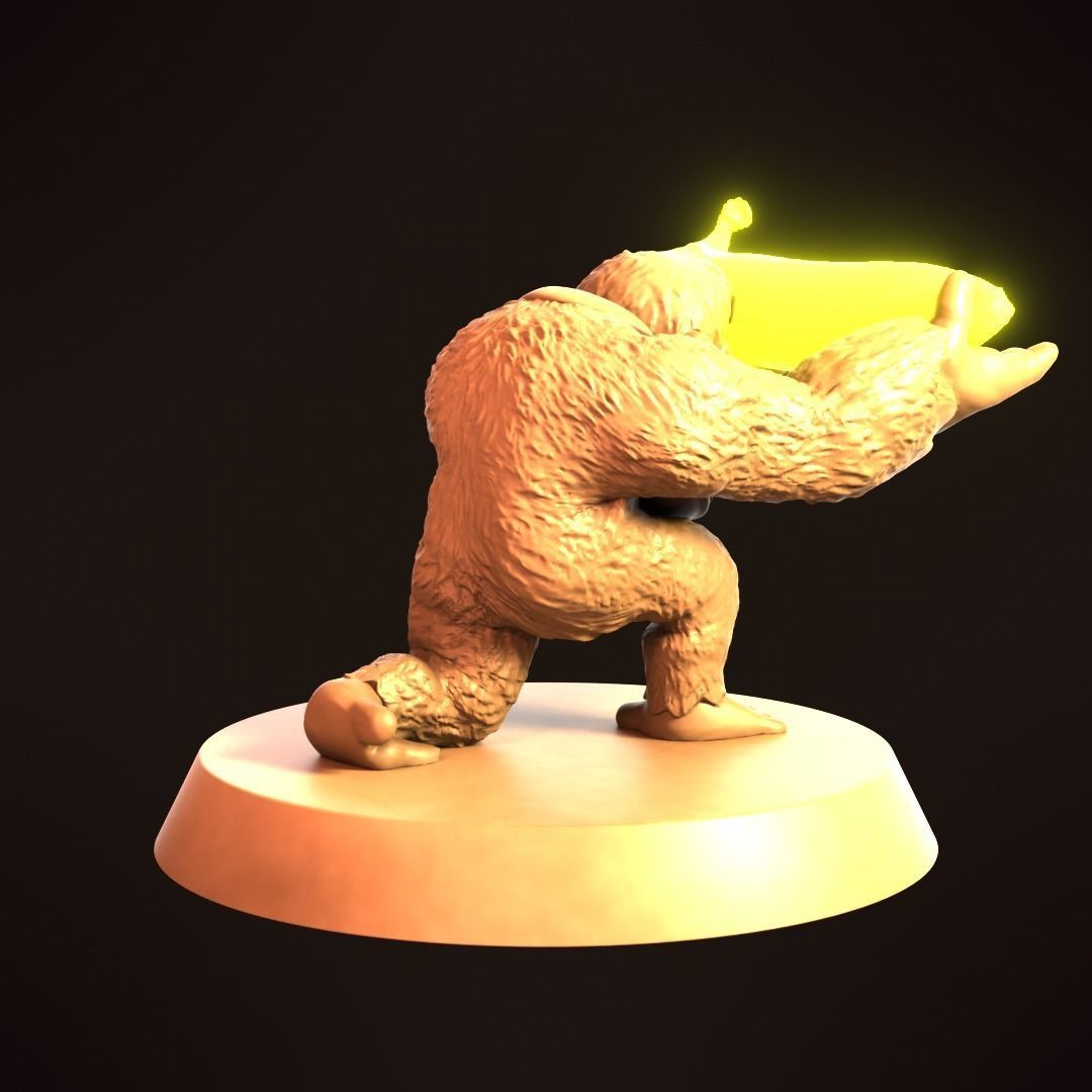 Donkey Kong Banana Holder 3D model 3D printable | CGTrader