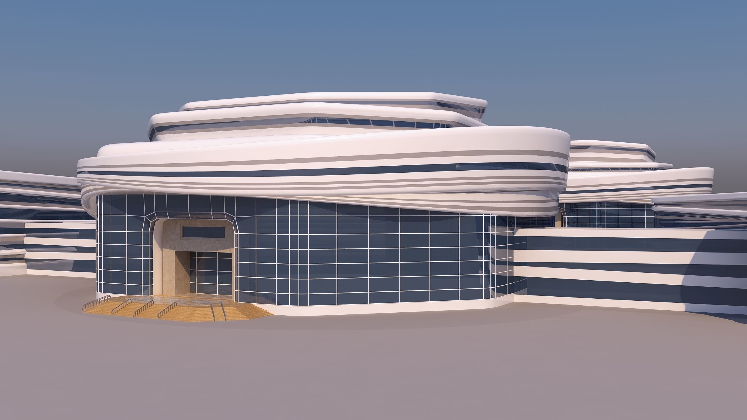 0116 - Modern Building 3D model | CGTrader